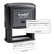 Acknowledgement Notary stamp Trodat self inking stamp 4926 self inking stamp
